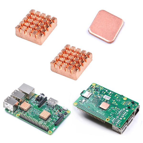 Raspberry Pi 2/3 Copper Heat Sink Heatsink With 3M Special Thermal ...