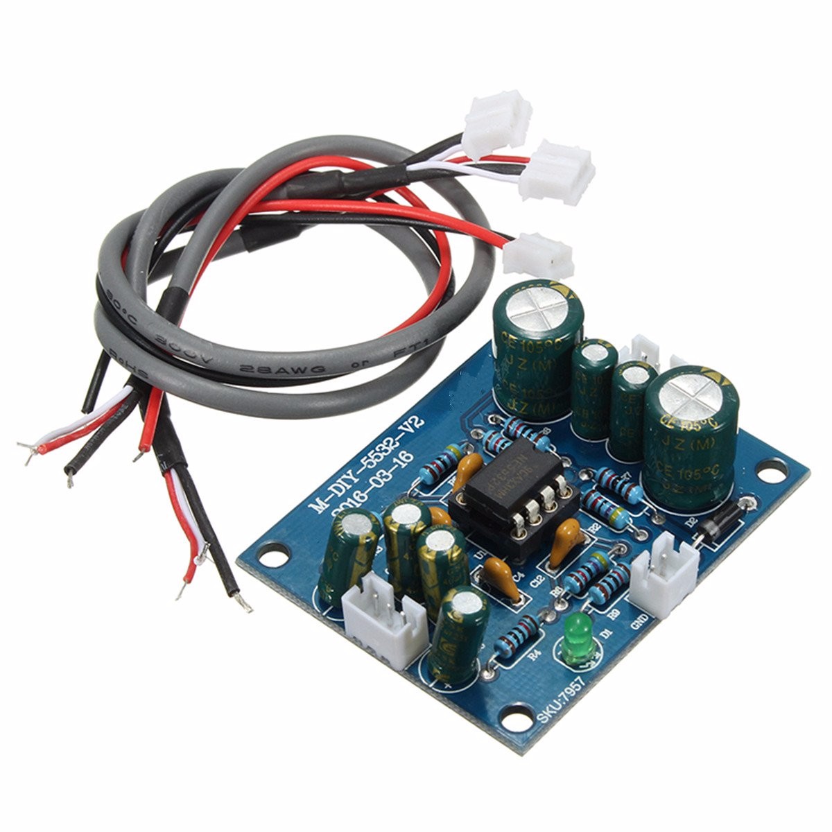 NE5532 OP AMP HIFI Preamplifier Signal Amplifier Board For Bluetooth ...