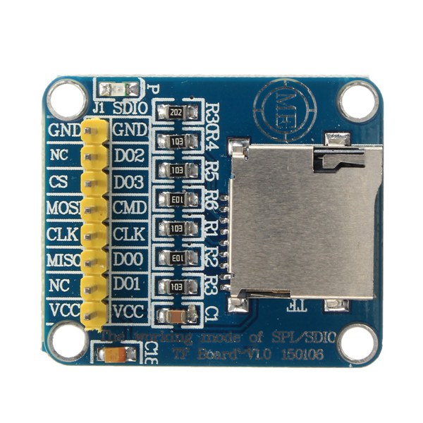 3.3V/5V Micro SD TF Card Reader SPI /SDIO Dual Module Board For Arduino ...