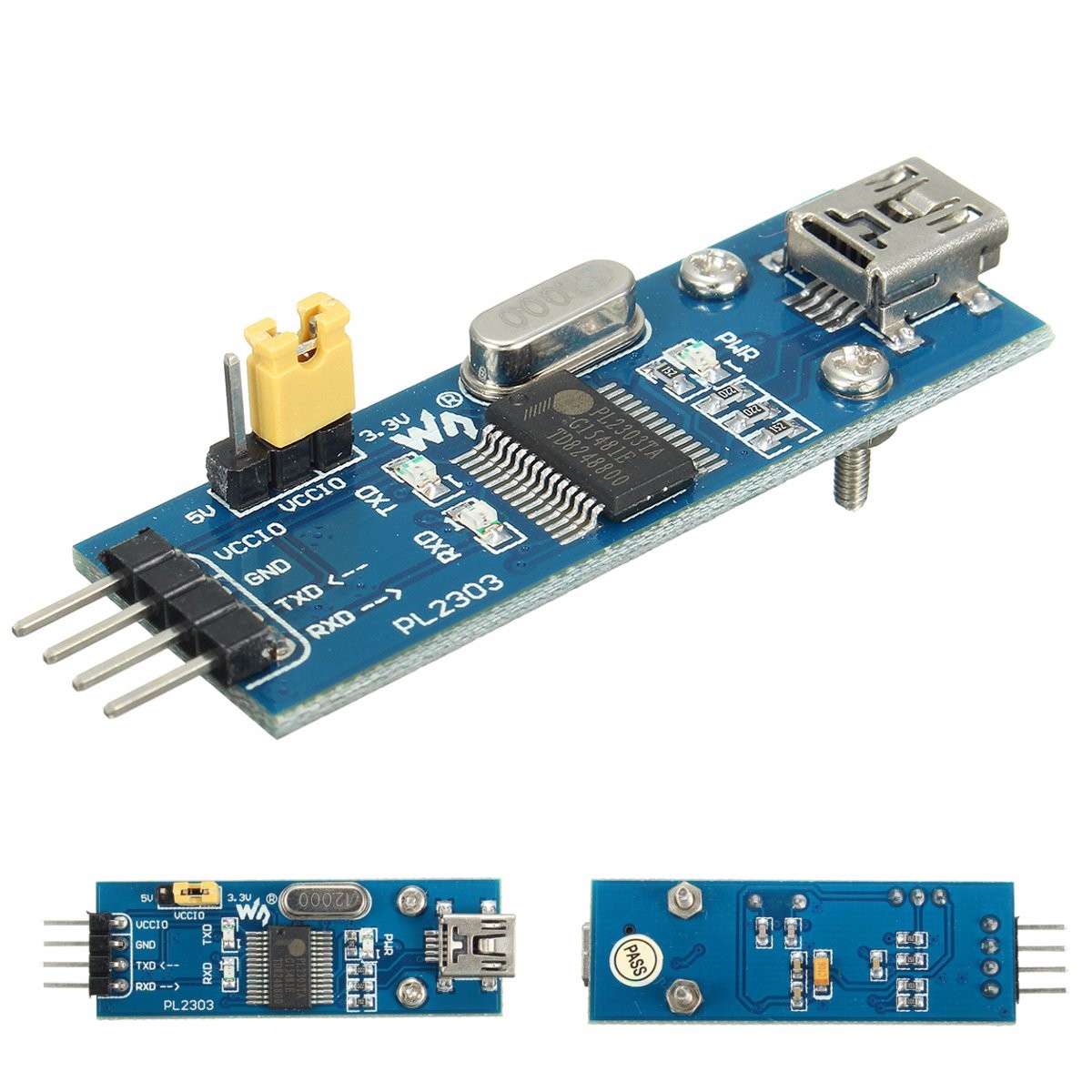 PL2303 USB UART TTL Convert Mini Board LED TXD RXD PWR 3.3V Or 5V ... PL2303 USB UART TTL Convert Mini Board LED TXD RXD PWR 3.3V Or 5V ...