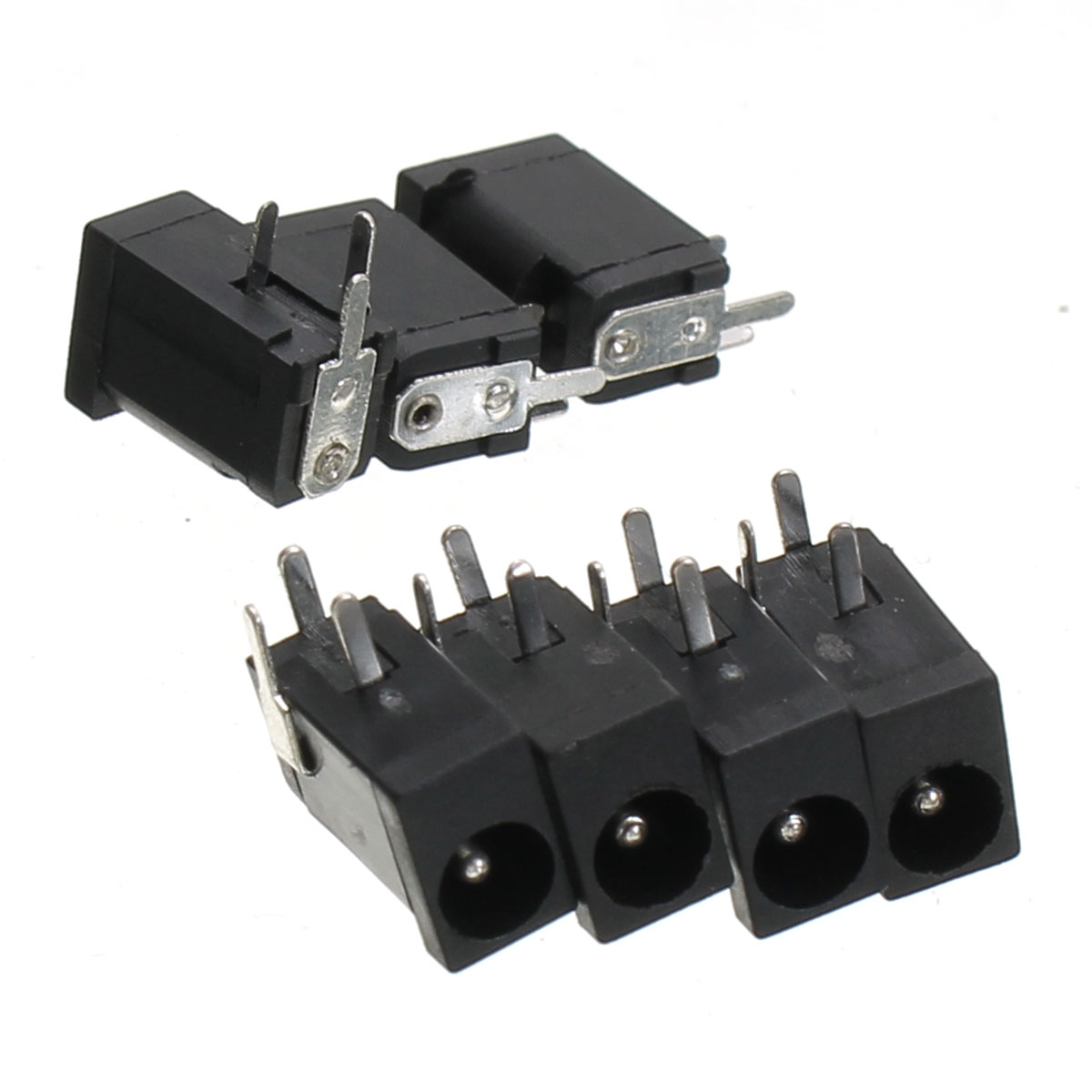 100Pcs DC002 Three Pin DC Jack Socket Power Connector Charging Port ...