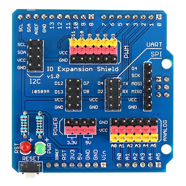 IO Port Expansion Board Sensor Shield Compatible With Arduino UNO ...